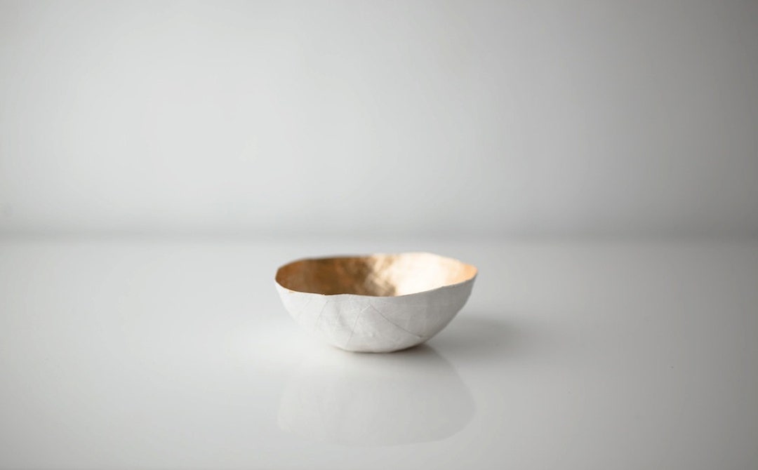 Small Gold Paper Bowl - Etsy