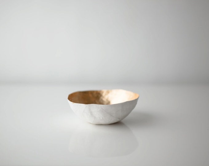 Small Gold Paper Bowl - Etsy