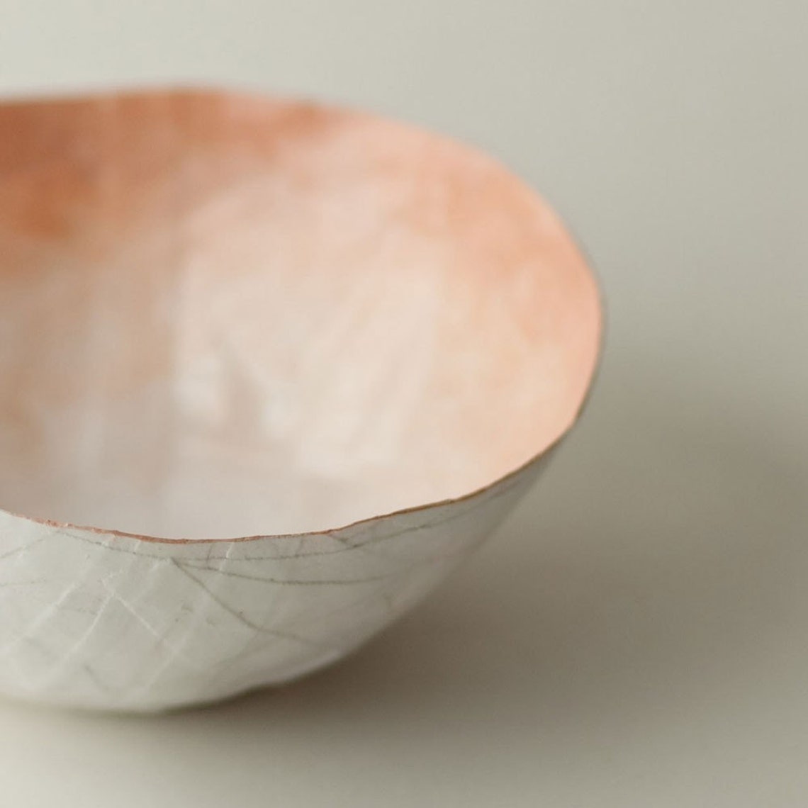 Small Peach Paper Bowl - Etsy