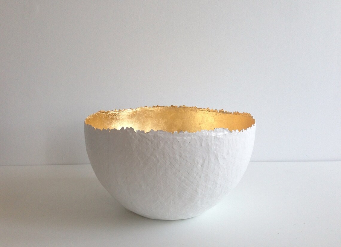 Extra Large Gold Bowl - Etsy