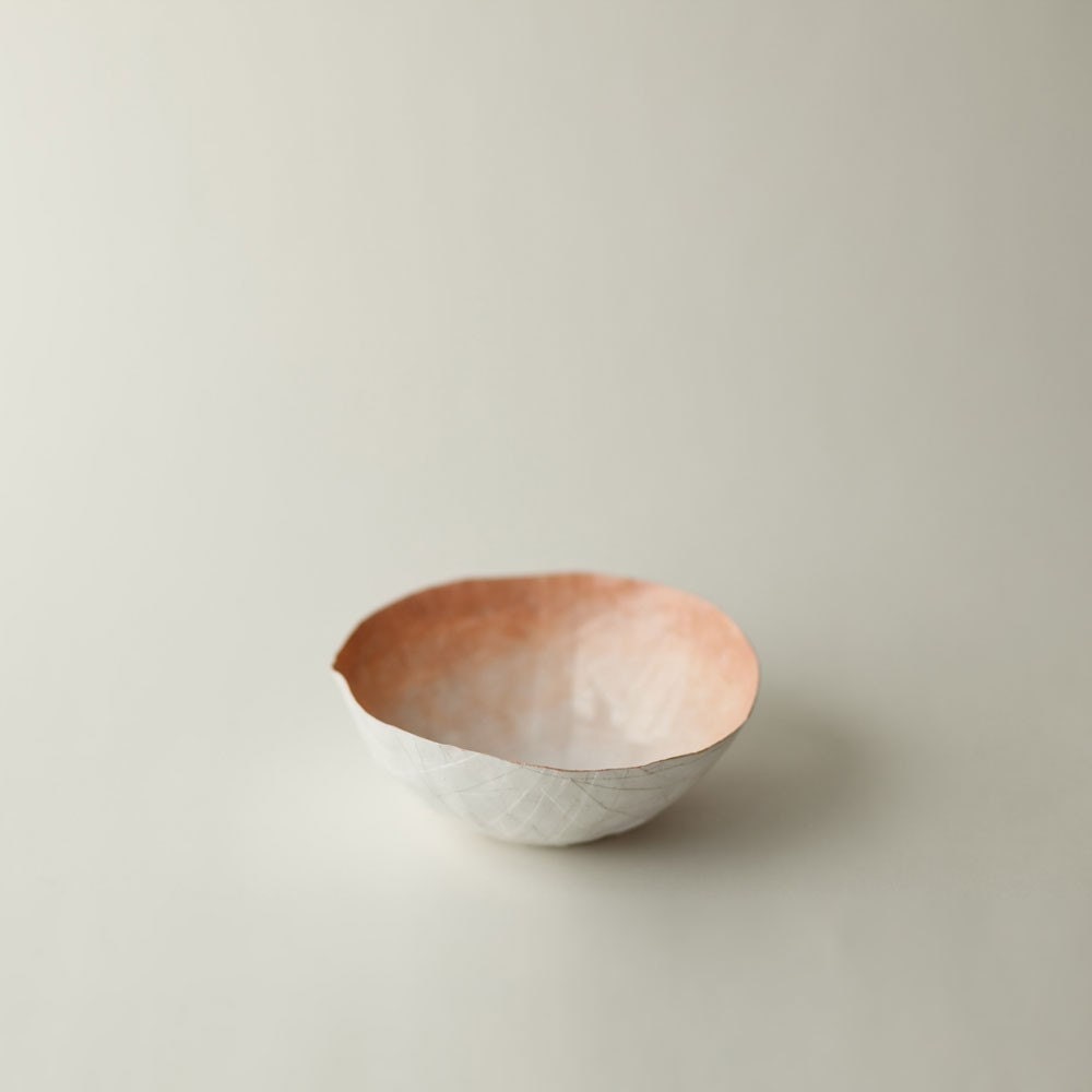 Small Peach Paper Bowl - Etsy