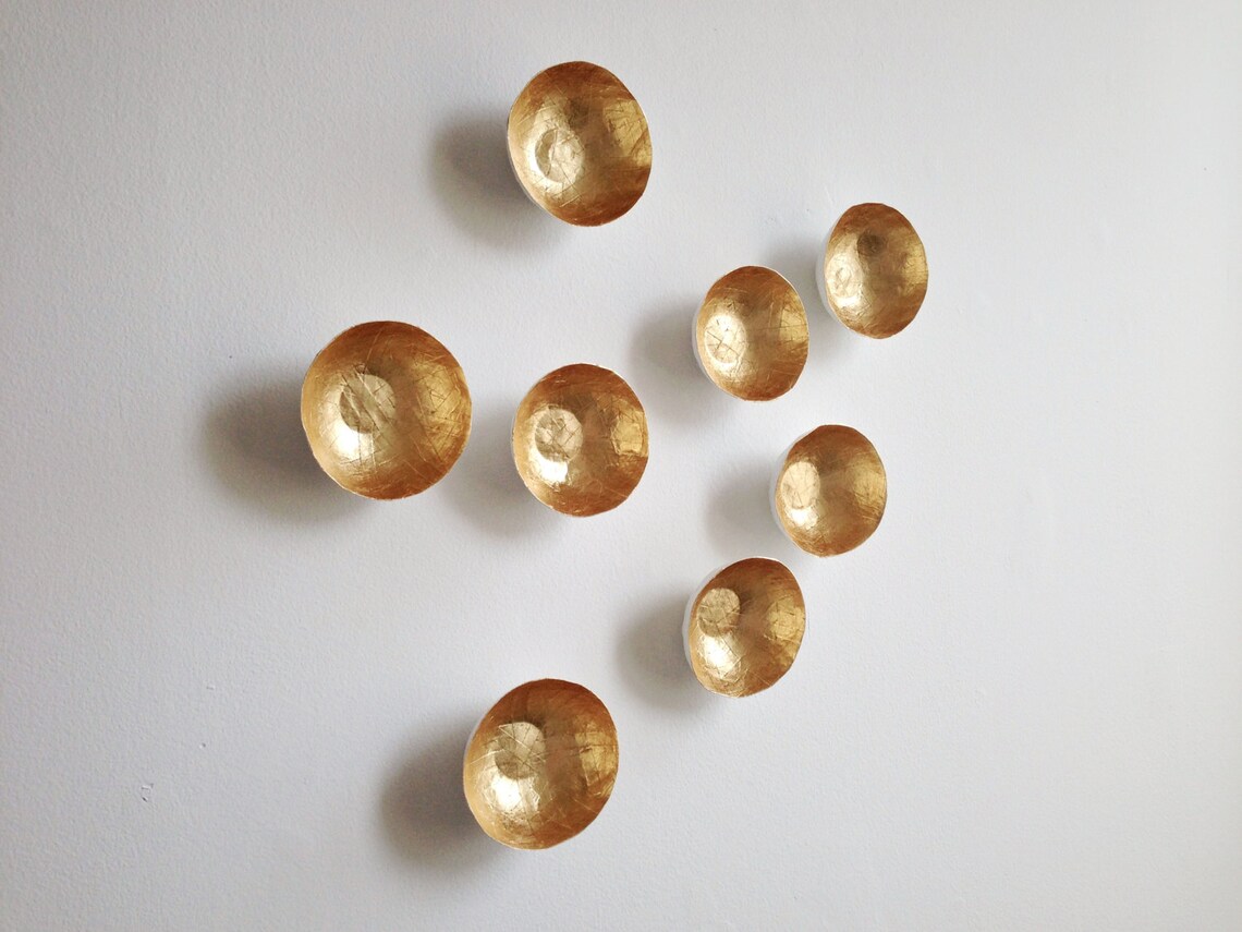 Small Gold Paper Bowl - Etsy
