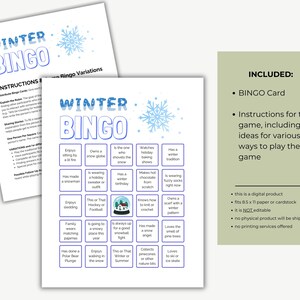 Winter Bingo, Get to Know You Bingo, Icebreaker Game, Get to Know Me ...