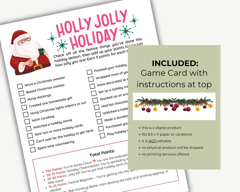 How Jolly Are You Game for Adults, Family Game Night, Printable ...