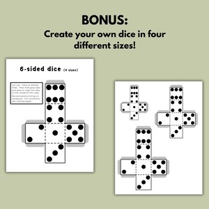 Candy Dice Game, Roll the Dice Game Printable, Games for Kids, Family ...
