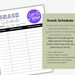 Team Snack Sign up Sheet, Sports Team Snack Sign Up, Food List, Allergy ...
