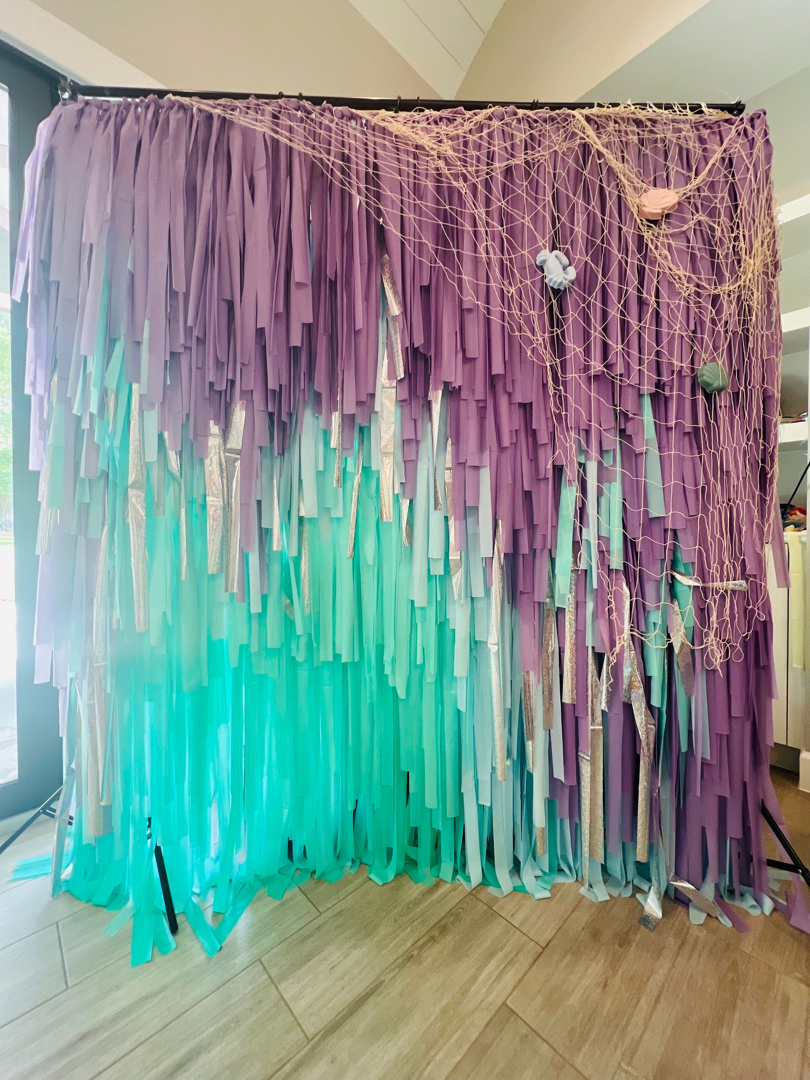 Calypso- Purple and Mint Green or Teal Backdrop With Just Magical ...