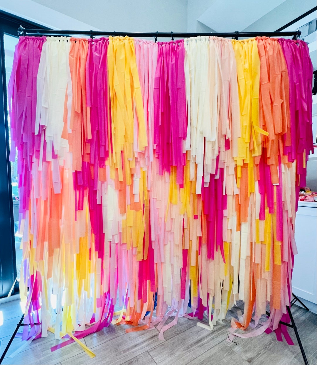 Tropic Like It’s Haute- Pinks, Oranges and Yellows Backdrop - Etsy