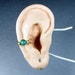 Green Aventurine Ear Cuff 14k GF Gemstone Cartilage Jacket Cartilage ...