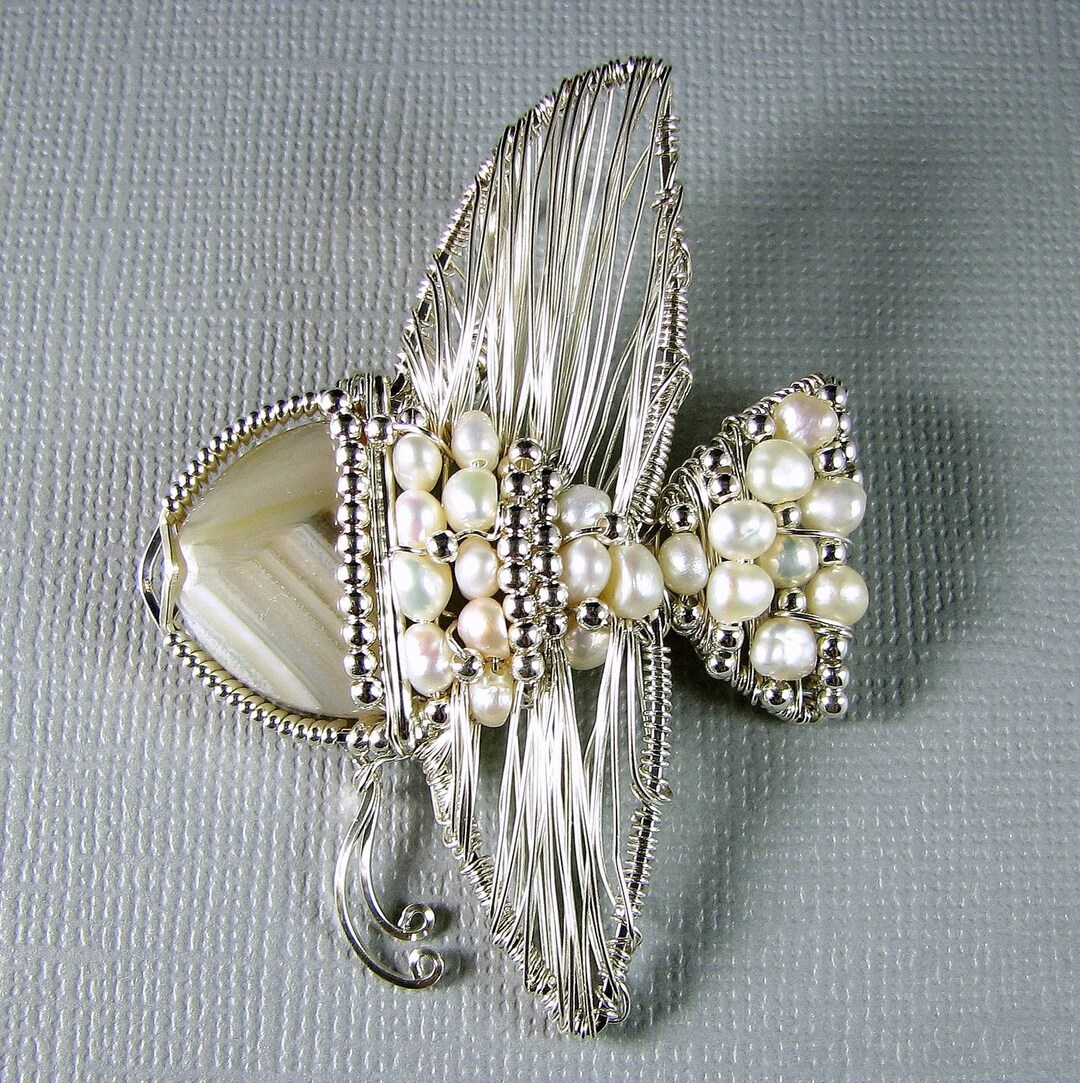 Angelfish Pendant One of a Kind Wire Art - Etsy