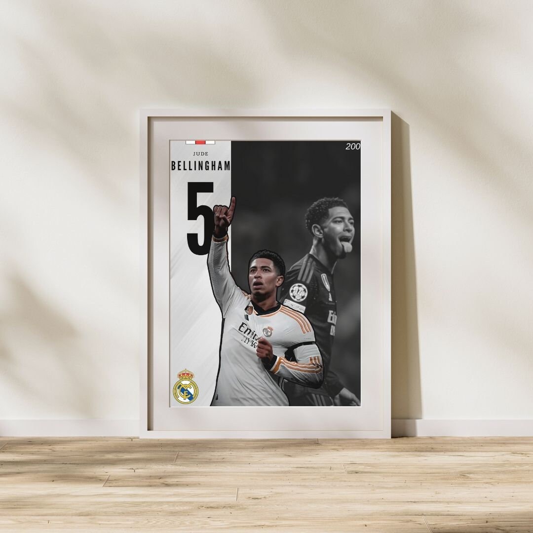 Jude Bellingham Poster, Bellingham Prints, Bellingham Fans, Bellingham ...