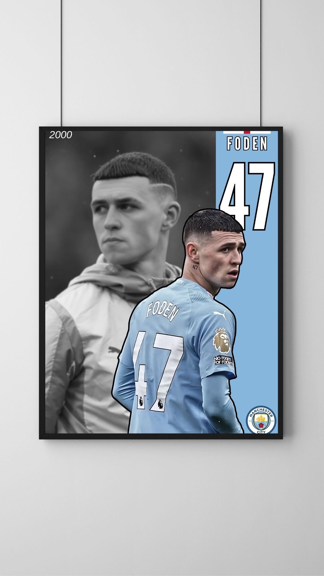 Phil Foden Poster, Phil Foden Prints, Manchester City Fan, Digital Download, Football Wall Art ...