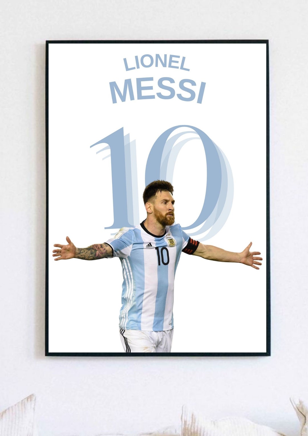 Lionel Messi Poster, Lionel Messi Prints, Wall Art Printable, Digital ...