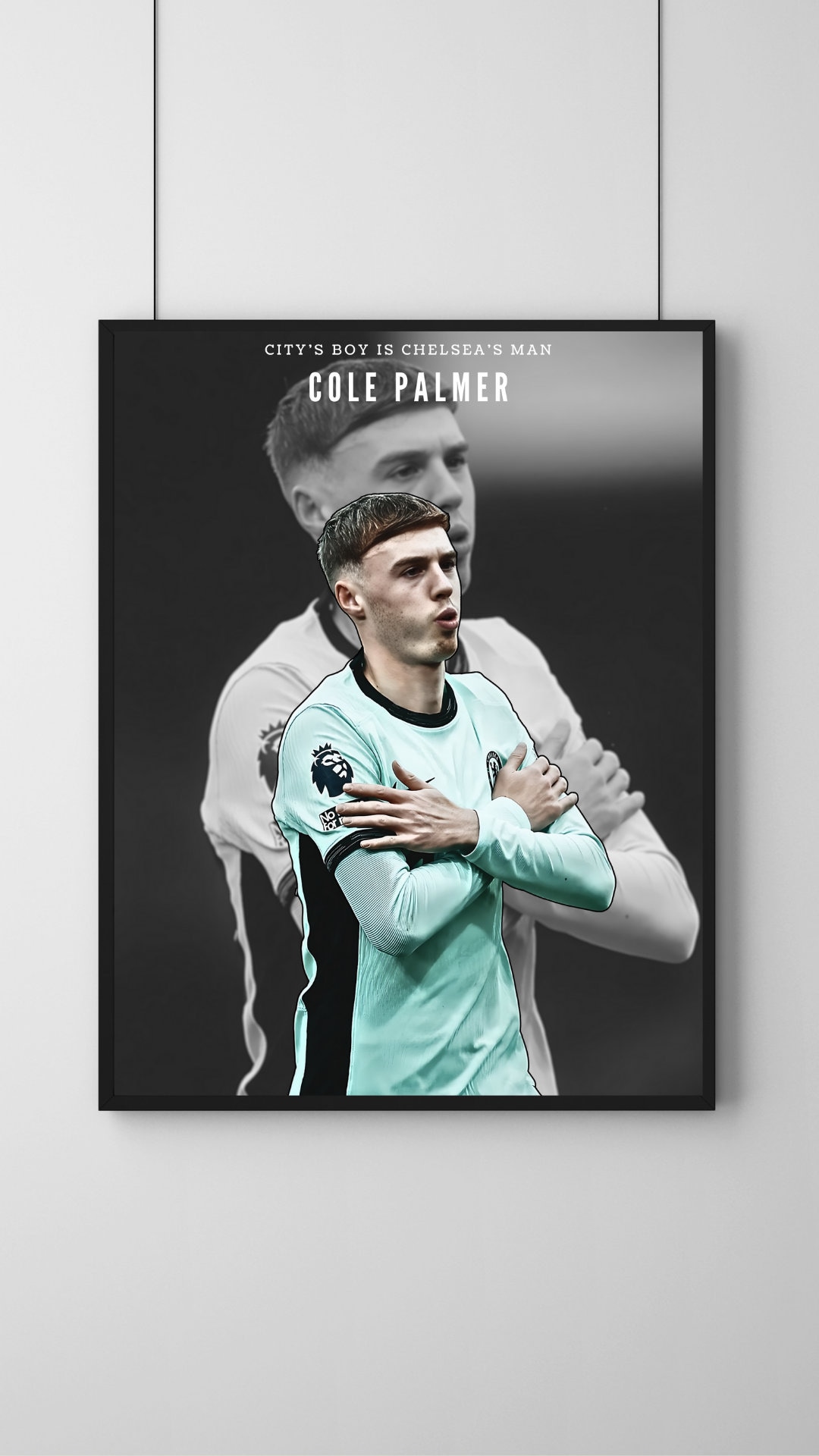 Cole Palmer Poster, Cole Palmer Prints, Chelsea Fan Gifts, Chelsea Fan ...