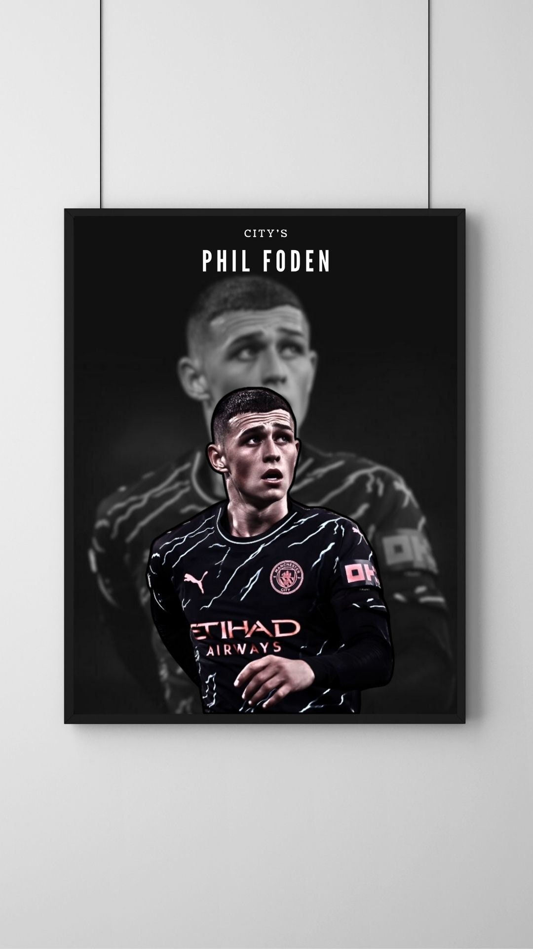 Phil Foden Poster, Phil Foden Prints, Manchester City Fan, Digital Download, Football Wall Art ...