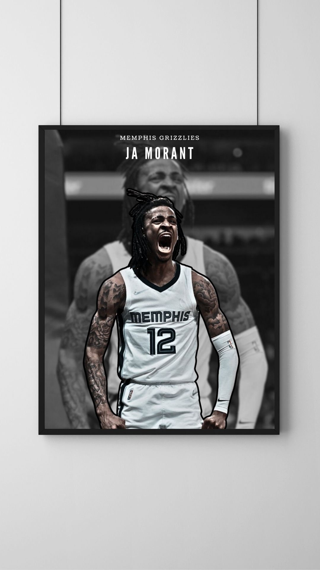 Ja Morant Poster, Ja Morant Prints, Ja Morant Fan Gifts, Digital ...