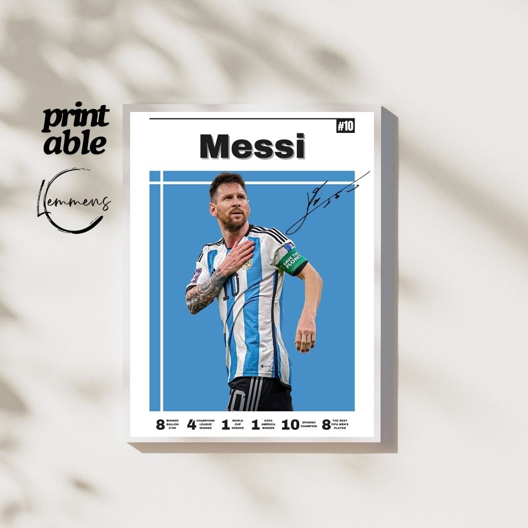 Lionel Messi Poster, Lionel Messi Prints, Messi Poster, Messi Fan ...