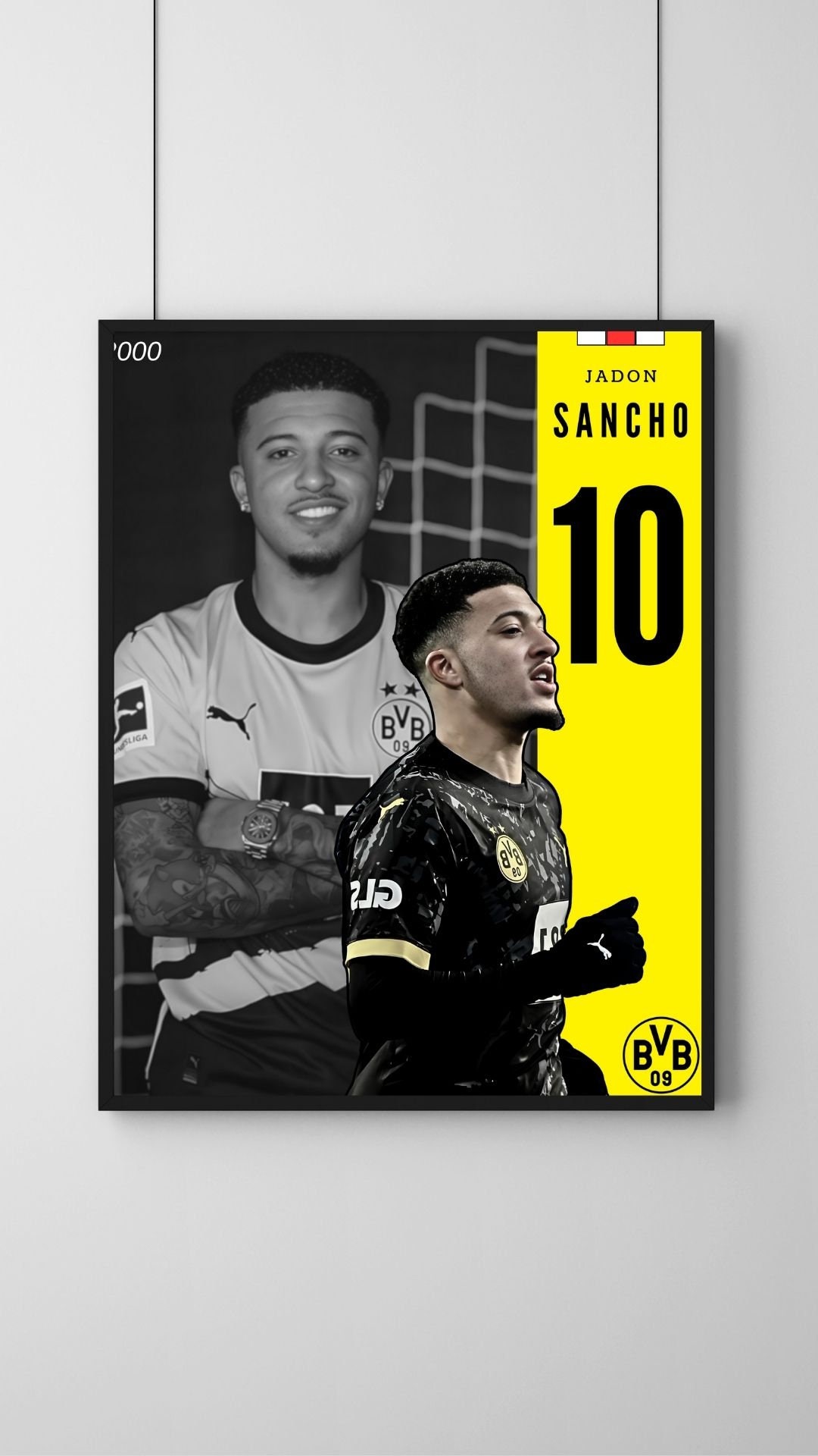 Jadon Sancho Poster, Jadon Sancho Prints, Sancho Fan, Dortmund Fan ...