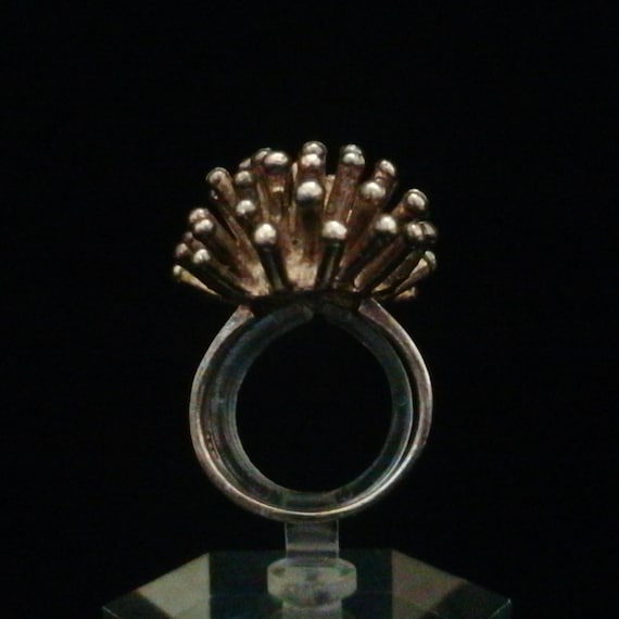 Mid Century Vintage Modernist Silver Sputnik Spikey G… - Gem