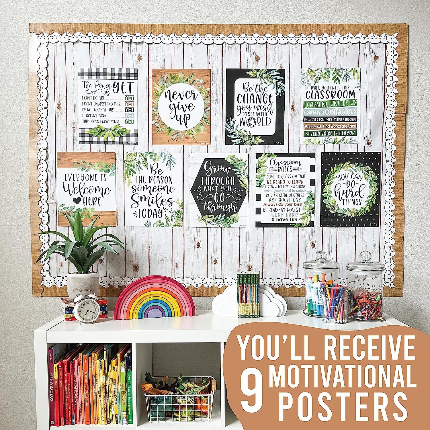 9 Farmhouse Classroom Decor Signs Welcome Sign for Classroom ...