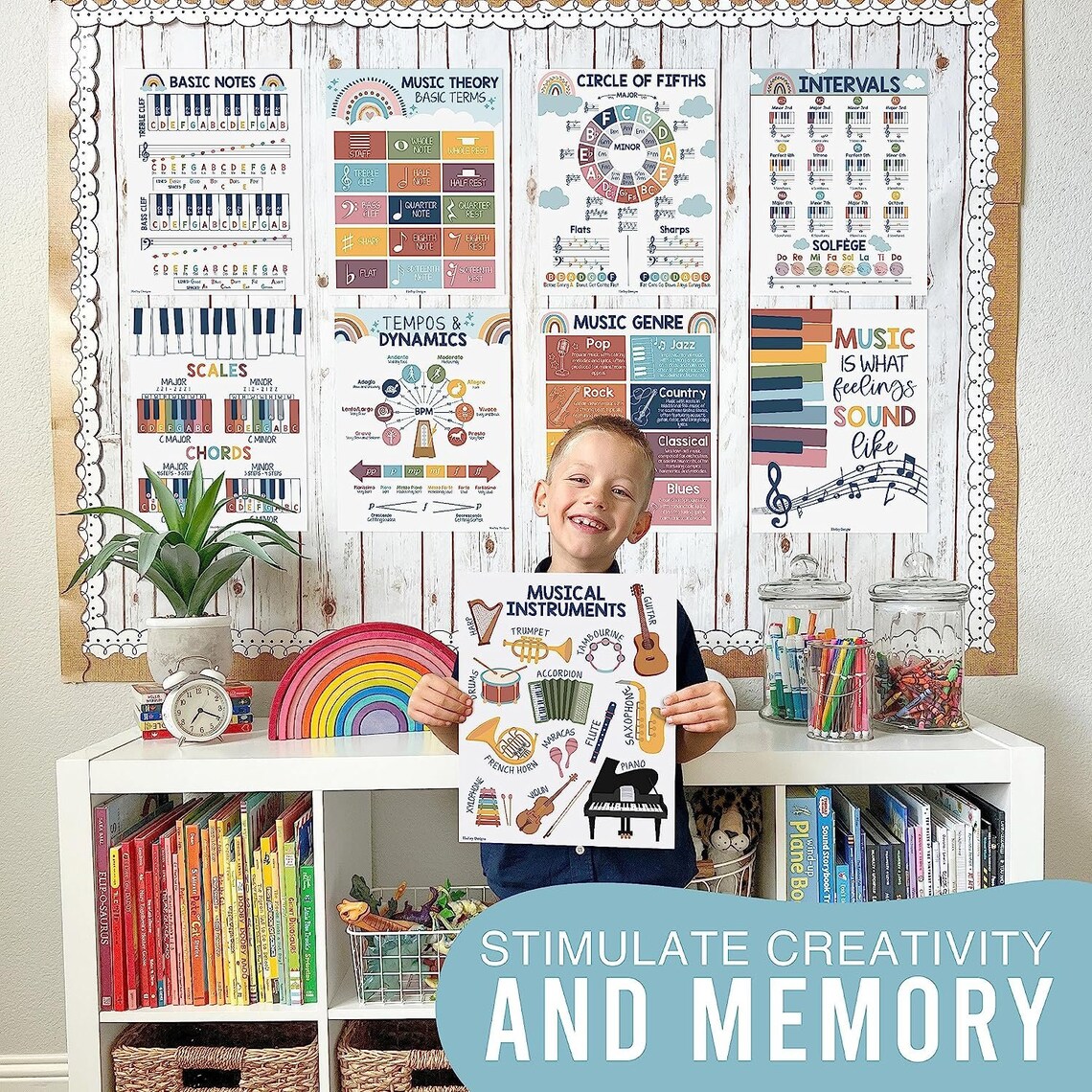 9 Boho Music Classroom Posters Choir Posters, Solfege Poster, Music ...