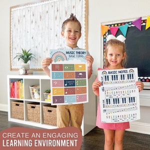 9 Boho Music Classroom Posters Choir Posters, Solfege Poster, Music ...