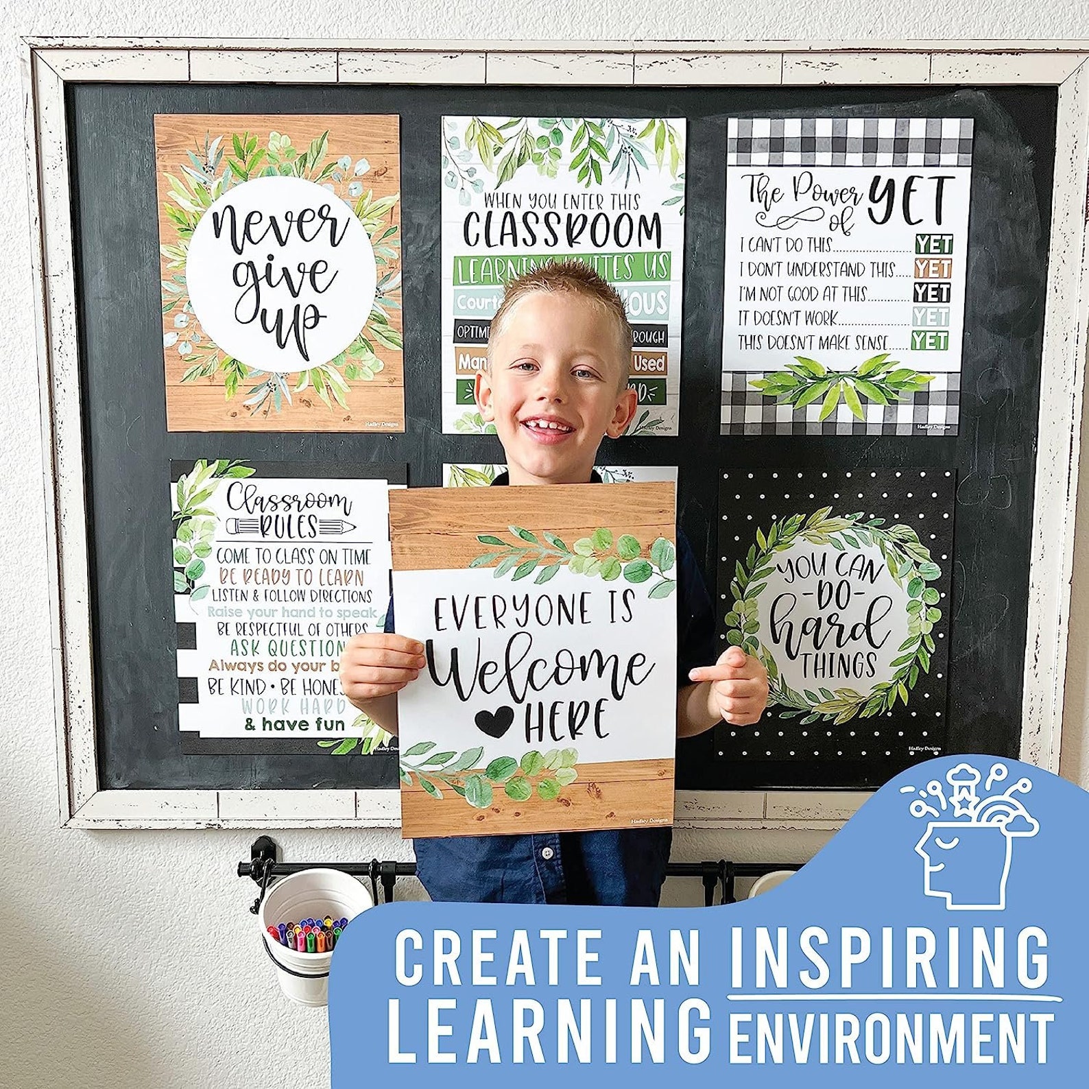 9 Farmhouse Classroom Decor Signs Welcome Sign for Classroom ...