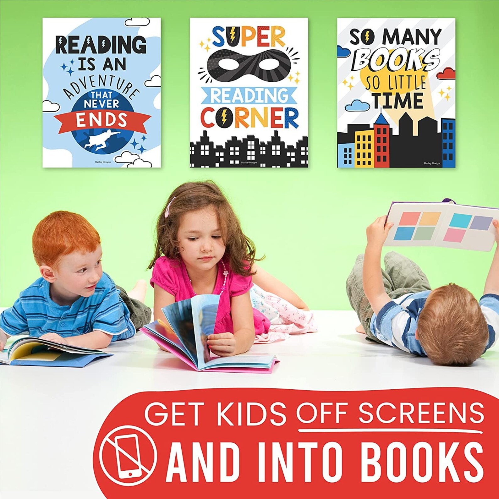 6 Superhero Reading Posters for Classroom Library Decorations for ...