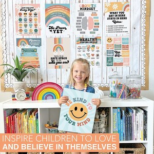 9 Retro Mental Health Posters for Classroom Elementary School Counselor ...