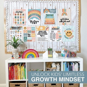 9 Retro Mental Health Posters for Classroom Elementary School Counselor ...