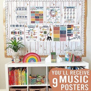 9 Boho Music Classroom Posters Choir Posters, Solfege Poster, Music ...