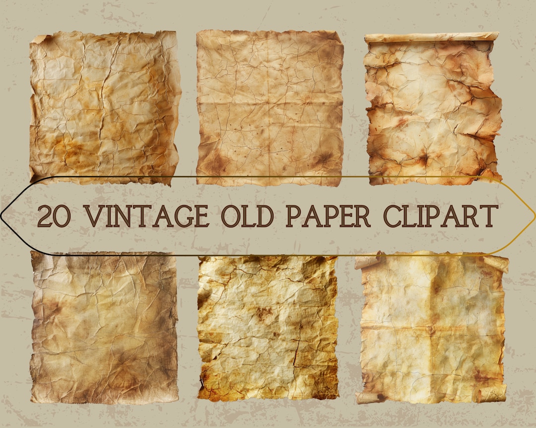 Old Paper Texture Vintage Digital Clipart L Printable Grunge Torn Print ...