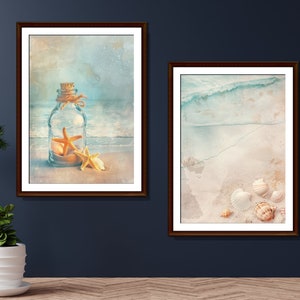 Hot Summer Beach Design Digital Paper L Printable Fresh Ocean Landscape ...