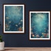Dark Blue Underwater Design Digital Paper, Printable Under the Sea ...