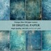 Romantic Mermaid Under the Sea Digital Paper Set L Vintage Old Texture ...