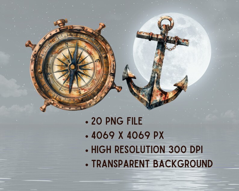 Pirate Life Watercolor Digital Clip Art L Printable Clipart Sticker ...