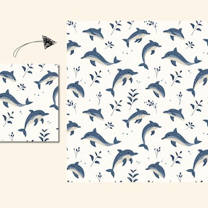 Cute Ocean Design Seamless Pattern L Adorable Sea Animal Digital Paper ...