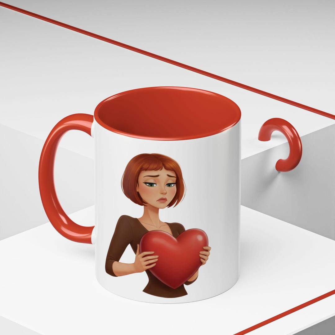 Romanticizing My Own Emotional Damage Mug, Funny Valentine Mug for ...