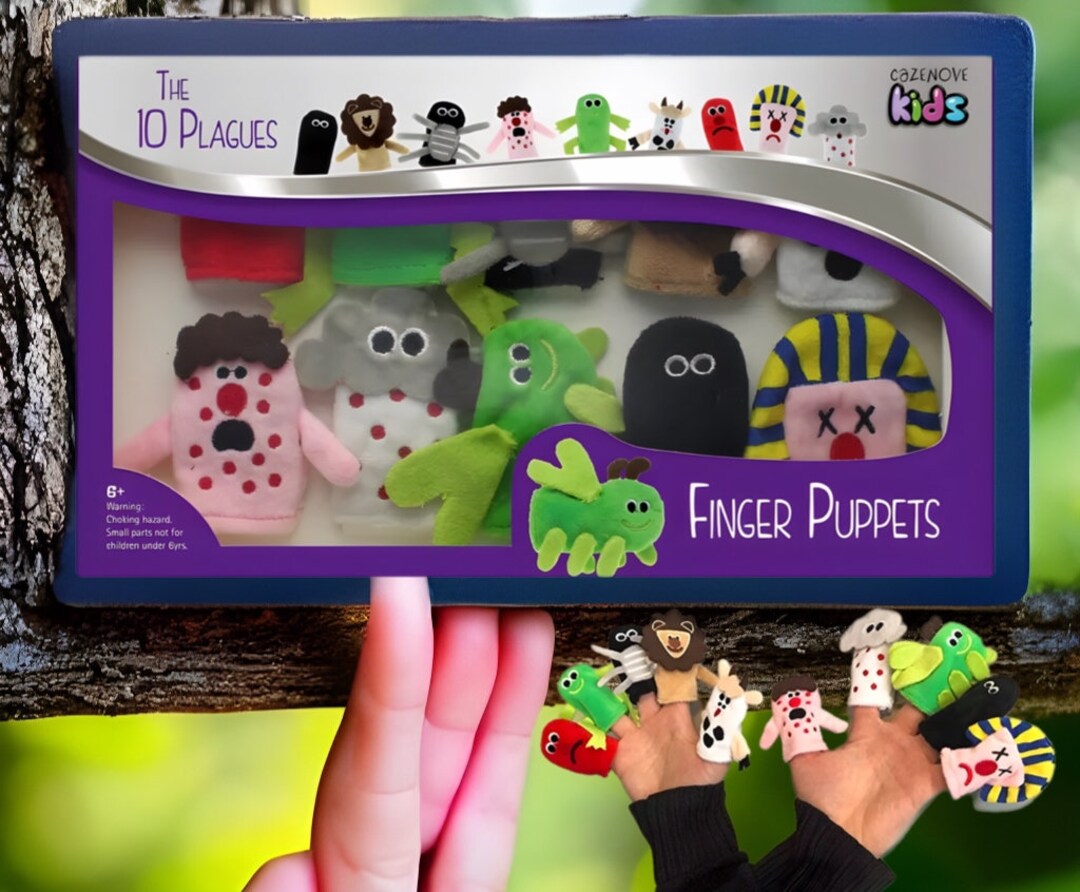 10 Plagues Finger Puppets Toy Passover Toy 10 Plagues of Egypt - Etsy