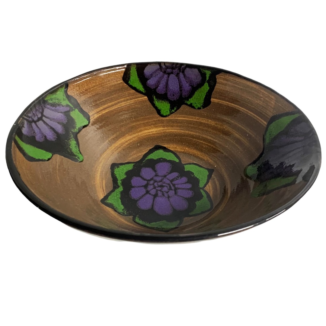 Large Handmade Ceramic Bowl, Rustic Bowl, Hand Painted Pottery - Etsy