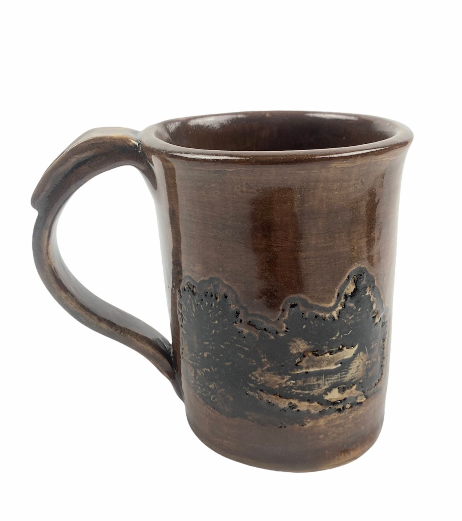 Handmade Ceramic Rustic Log Cabin Mug with Lid/Coffee Mug/Tea | Etsy