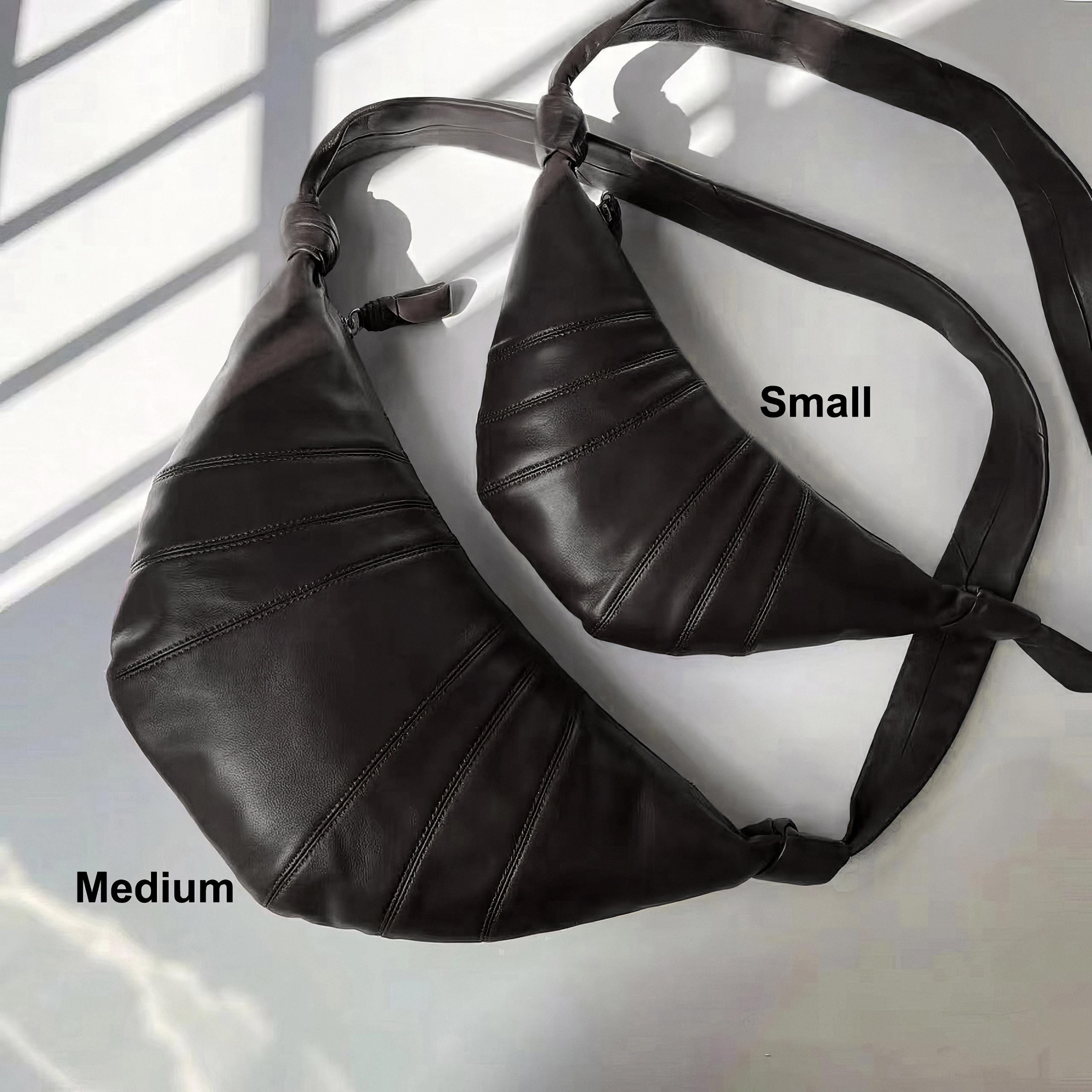 Lambskin Croissant Bags, Croissant Shoulder Bags, Unisex Handbag - Etsy