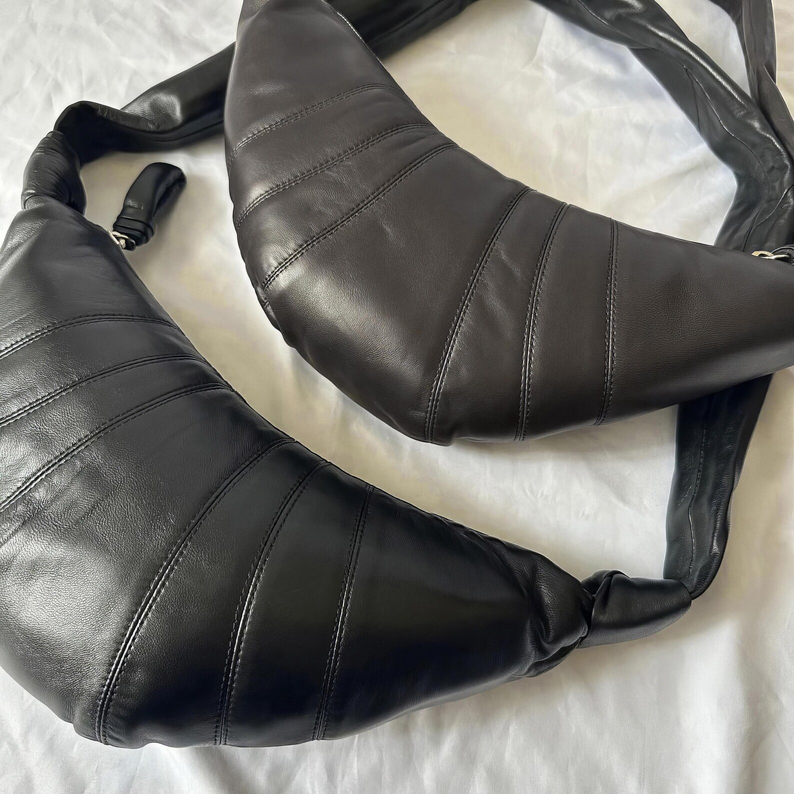 Lambskin Croissant Bags, Croissant Shoulder Bags, Unisex Handbag - Etsy