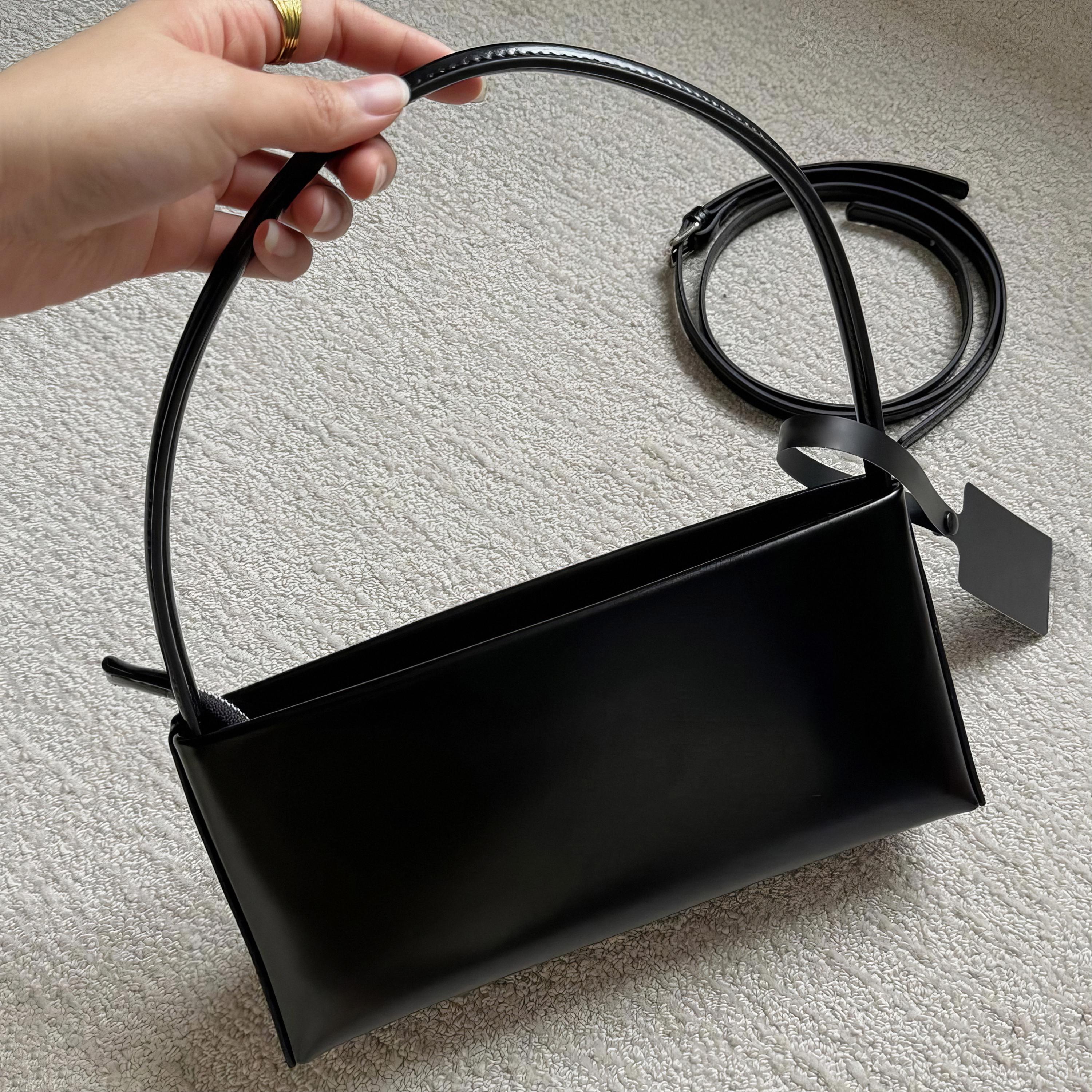 Minimal Shoulder Bag, Elegant Leather Tote Bag, Smooth Leather Handbags ...