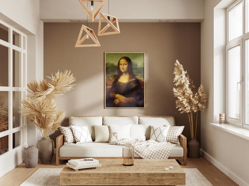 Mona Lisa by Leonardo Da Vinci Painting Poster | Large Wall Art Gift ...