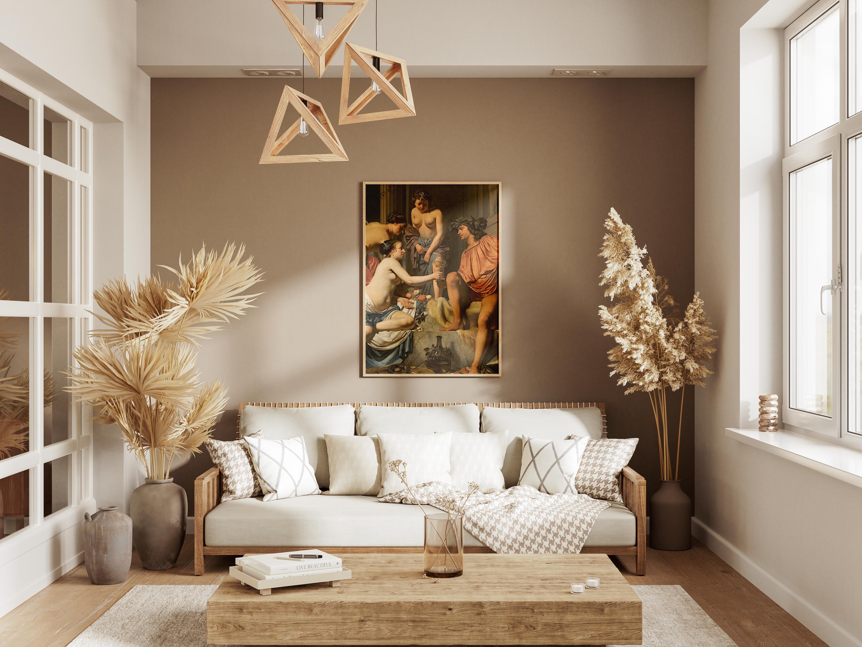 Renaissance Bacchus Painting Poster | Caesar Van Everdingen, Nymphs ...