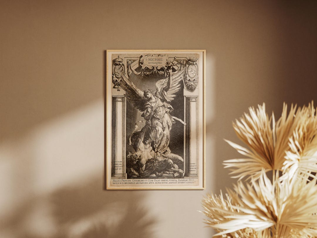 The Archangel Michael Defeating Satan by Peter Candid Canvas Wall Art ...