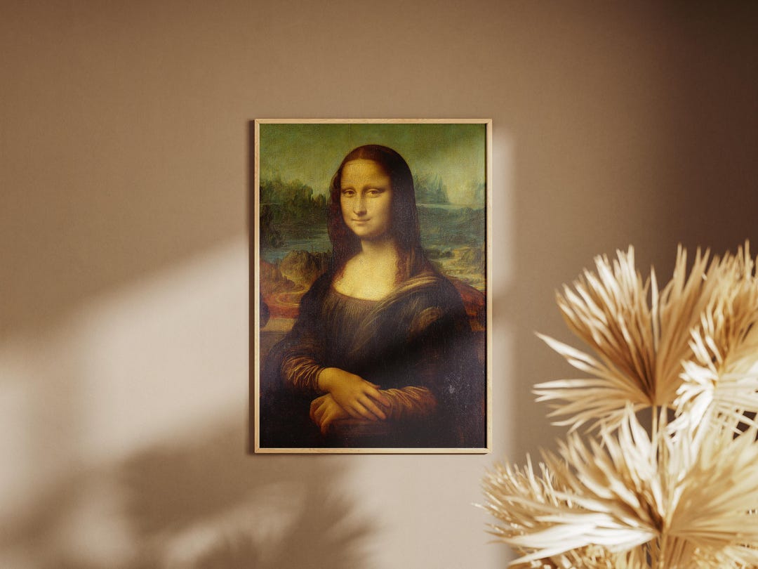 Mona Lisa by Leonardo Da Vinci Painting Poster | Large Wall Art Gift ...