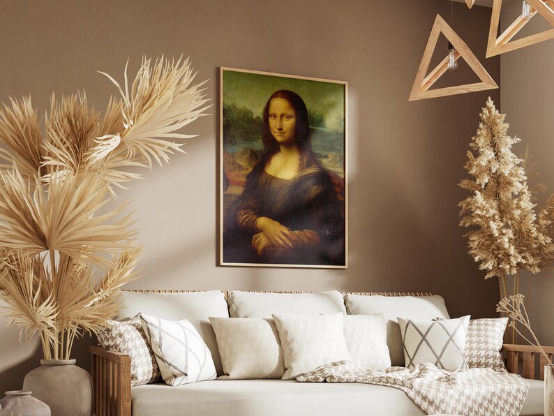 Mona Lisa Poster | Leonardo Da Vinci Renaissance Art Print (24x36) - Etsy
