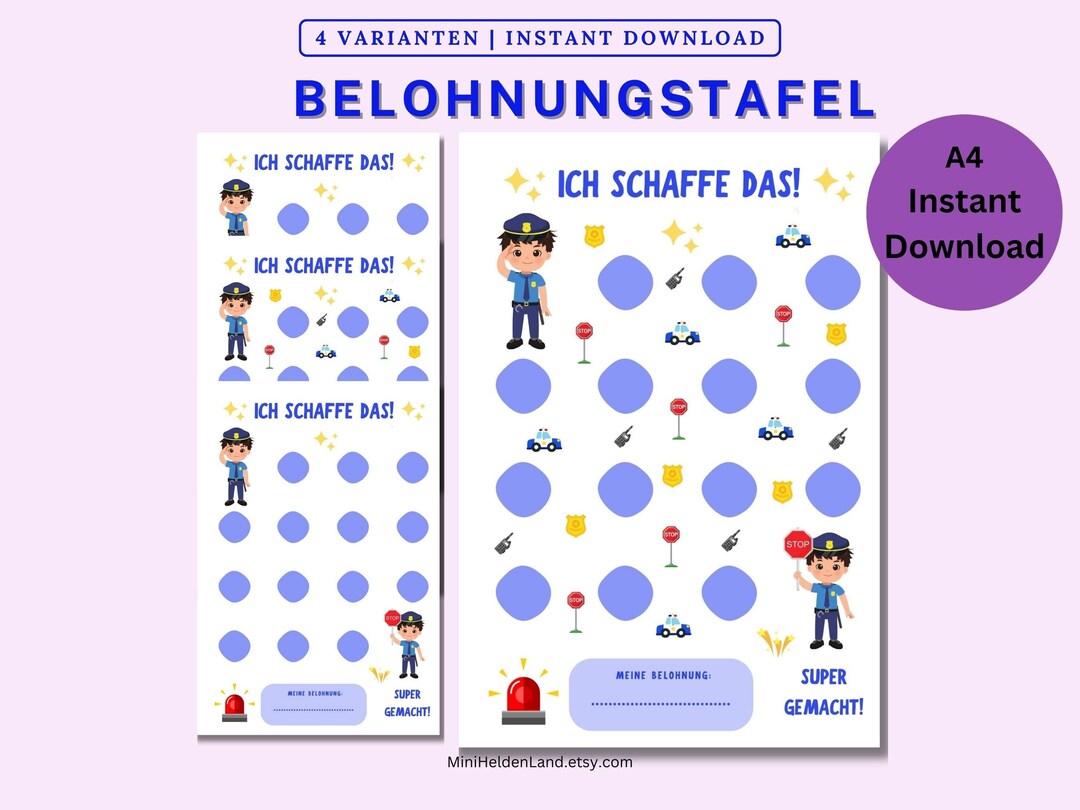 Reward Chart for Children | 14 Day Motivation Chart for Children | 2 ...